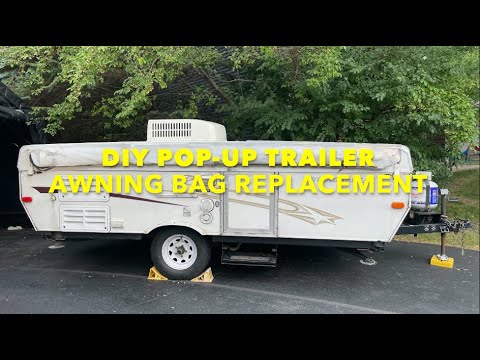 Making a new awning bag for a pop-up trailer