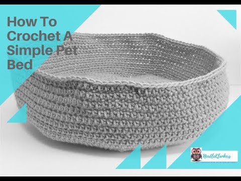 How To Crochet: A Simple Pet Bed