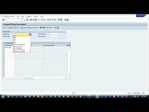 11 Invoice Creation & Payment Collection T-Code  VF01