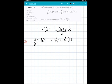 If f(x) and f^'(x) are continuous in the closed interval [0, a], show that the solution ^1…