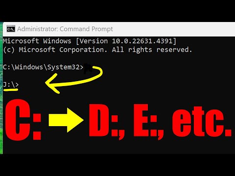 How to Change Directory to Another Drive in cmd