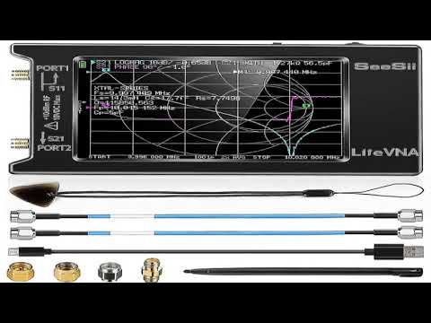 Upgraded NanoVNA 50kHz-6.3GHz Vector Network Antenna Analyzer 4" Measure S Parameters HF V