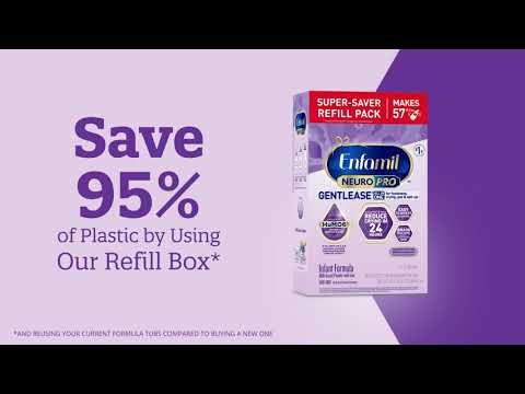 Enfamil NeuroPro Gentlease Baby Formula Brain and Immune Support with DHA Clinically Proven.