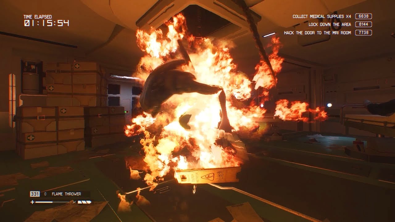Alien: Isolation with Aggressive Alien mod.