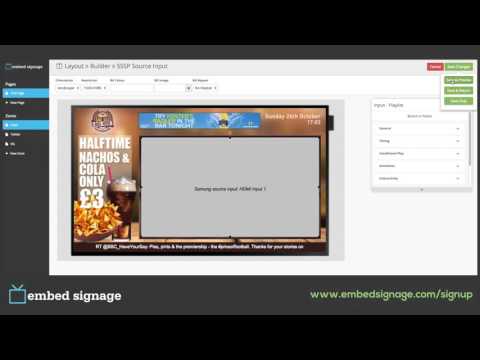 embedsignage.com Tutorial: SSSP Input Source