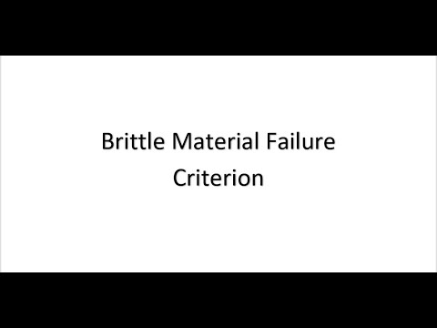 Brittle Material Failure Criterion