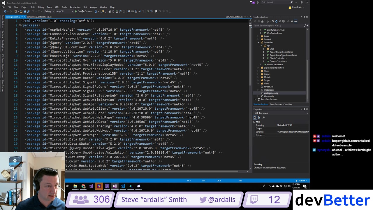Ardalis - Updating DDD Vet Clinic Sample App for VS2019 and Putting on GitHub !aspnet !ddd !csharp !