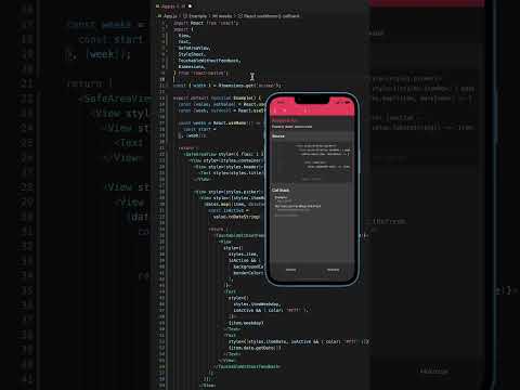 Episode 34 | Designing a Schedule Screen with React Native 📅🚀