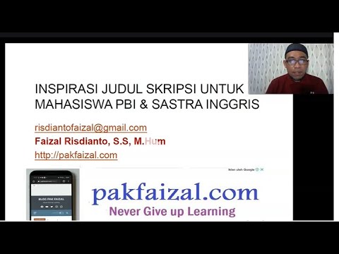 Inspirasi Judul Skripsi Mahasiswa Pendidikan Bahasa Inggris & Sastra Inggris
