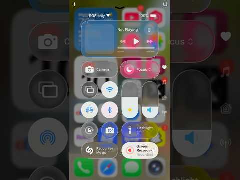 iOS 26 Developer Beta 1 Control Center