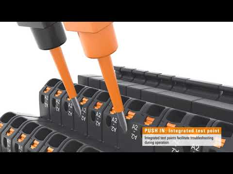 Fast wiring of relays – PUSH IN sockets for TERMSERIES