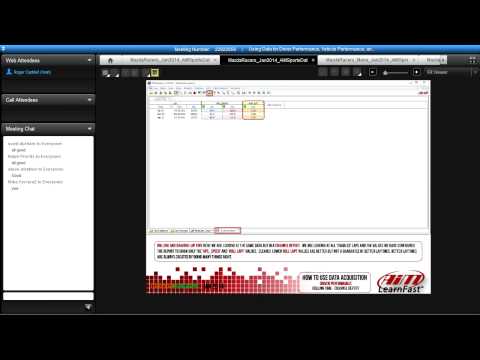 MazdaRacers Webinar Jan 2014 - A Racers Data Acquisition Triangle