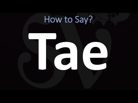 How to Pronounce Tae? (CORRECTLY)
