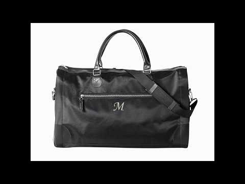 Black Microfiber Women's Convertible Carry On Garment Bag