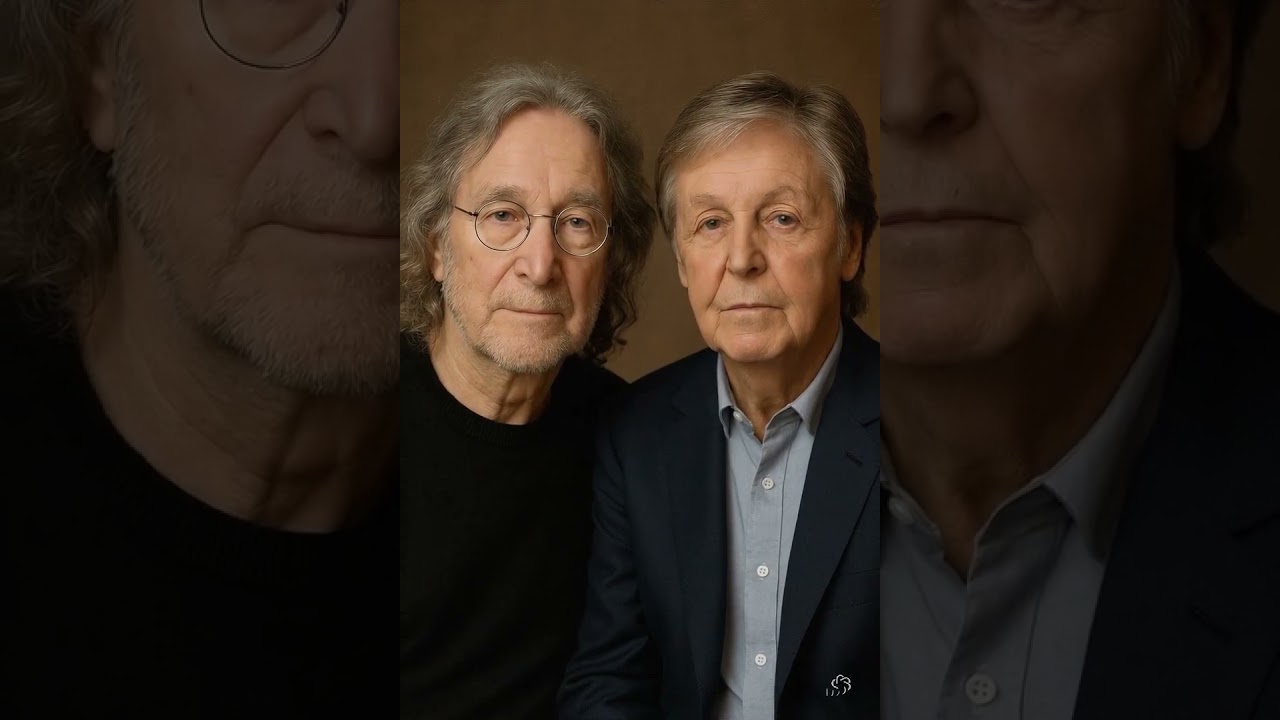 John Lennon and Paul McCartney AI Portrait of life how it may of looked today. #beatles #ai #love