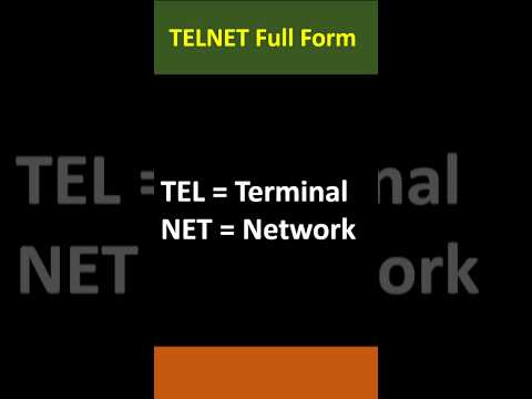 TELNET Full Form | Technical Session #shorts #shortvideo #youtubeshorts #viral