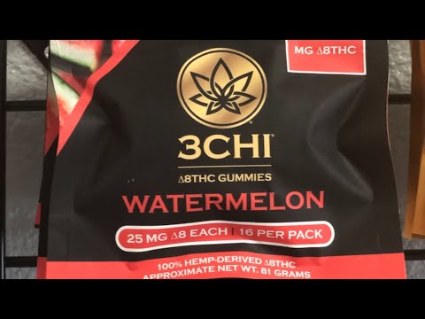 3Chi Delta-8 THC Gummies Watermelon Review #TriHealthy