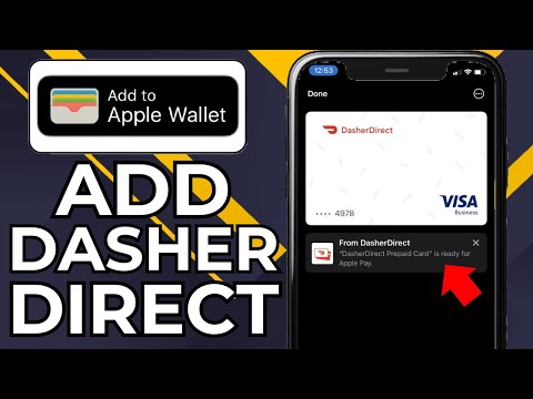 HOW TO ADD DASHER DIRECT CARD TO APPLE WALLET (2025)