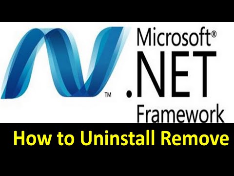 How to Uninstall Remove .Net framework from Windows 8/10.