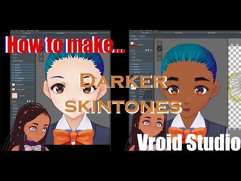 How to make darker skin tones on Vroid Studio