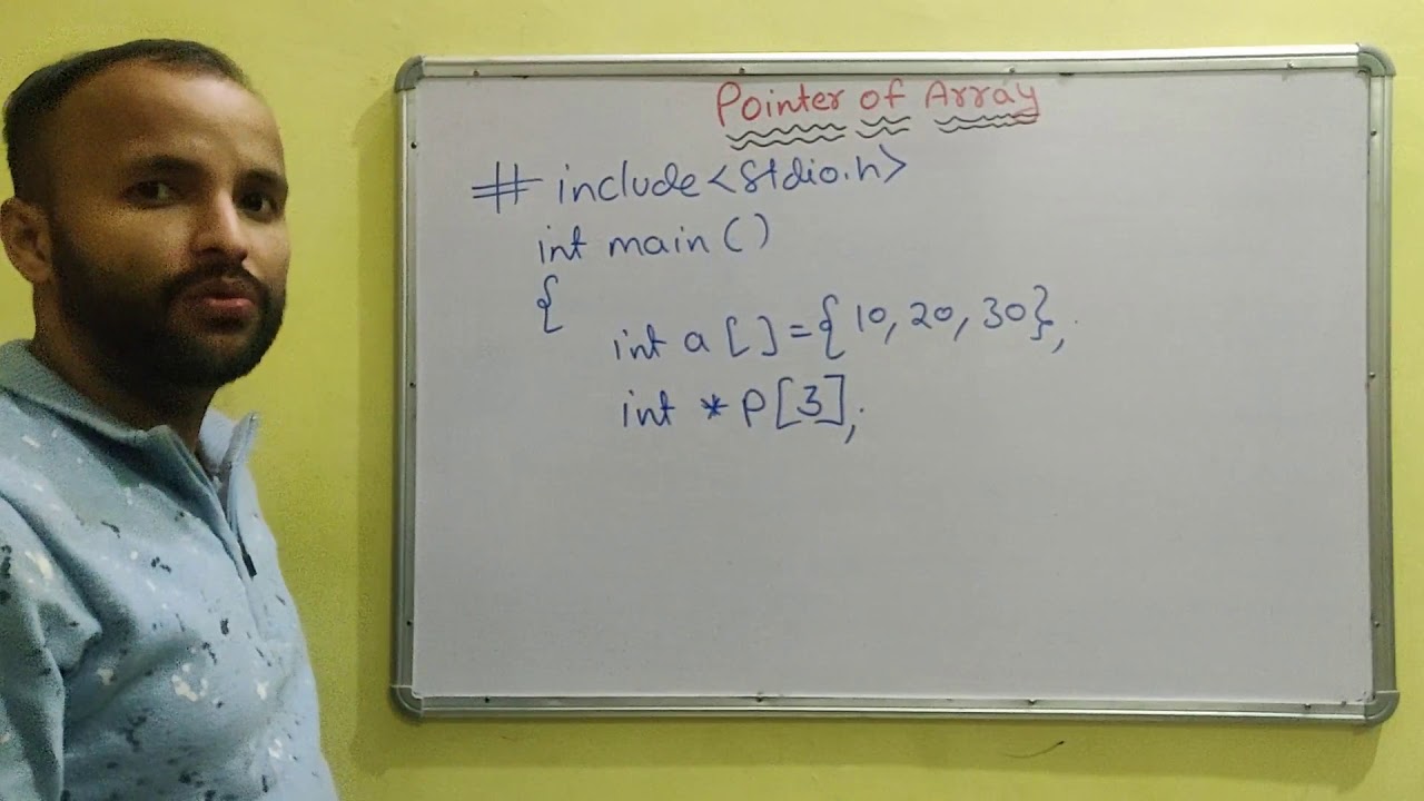Pointer of array Program in c with example | Learn Code | Cse Gyan