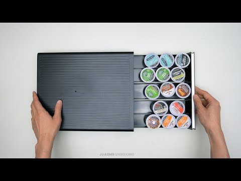 Mind Reader 30 Capacity Single Serve Coffee Pod Drawer and Holder Unboxing