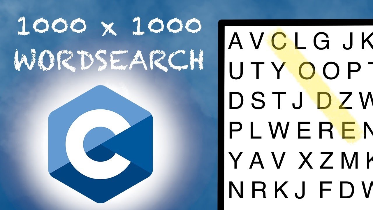 I Made a GIANT Word Search With Code!