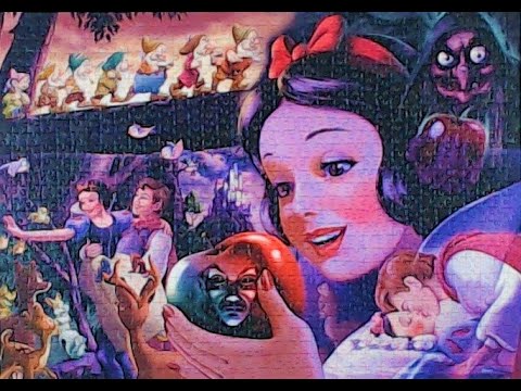 Snow White 1000 Piece Ravensburger Princess Heroines Collection Jigsaw Puzzle Time Lapse #snowwhite