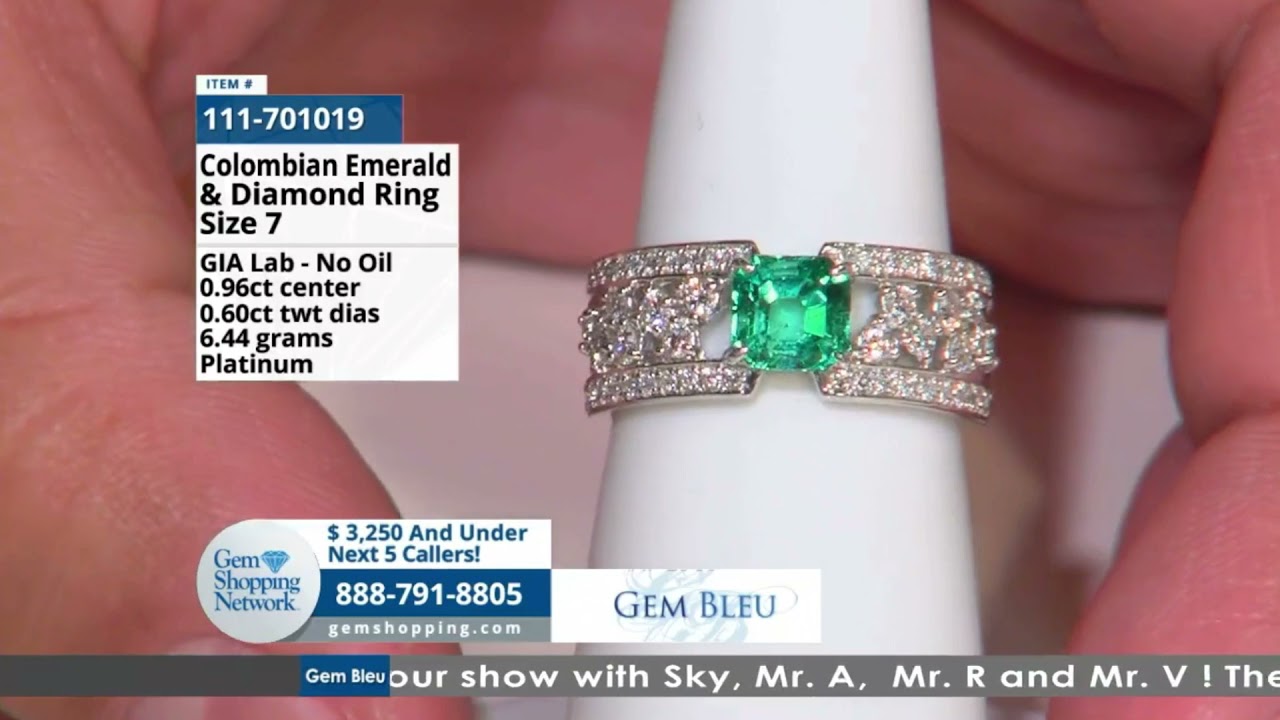 Top Quality Colombian Emerald Ring | Gem Shopping Network