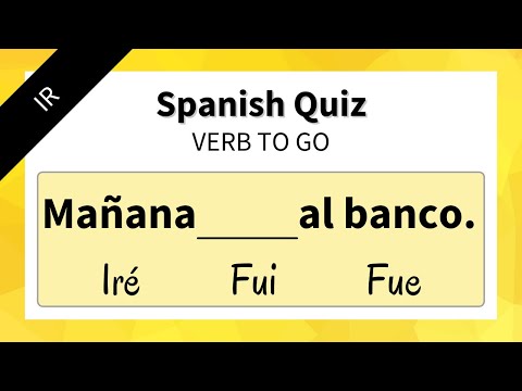 Spanish Quiz: Verb TO GO [IR]