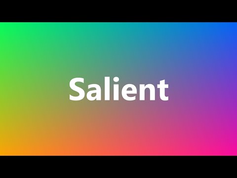 Salient - Medical Meaning and Pronunciation