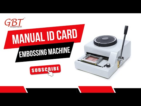 PVC Card Embossing Machine - Pvc Card Embosser Latest Price ...