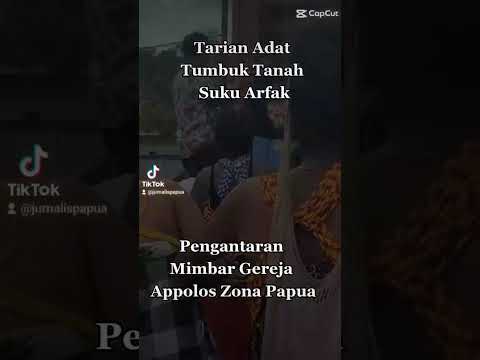 Tarian adat Tumbuk Tanah Suku Arfak#papua#manokwari