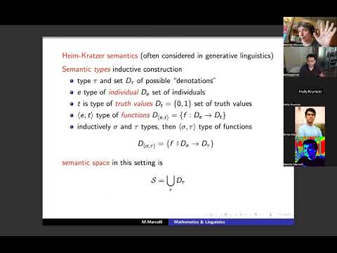 Lecture N.15: Mathematical Models of Generative Linguistics - Heim-Kratzer semantics