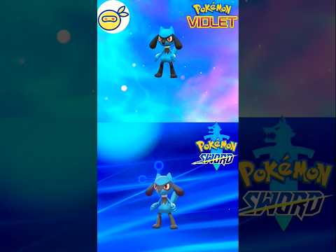 Riolu To Lucario Evolution Comparison in Pokemon Sword and Pokemon Violet