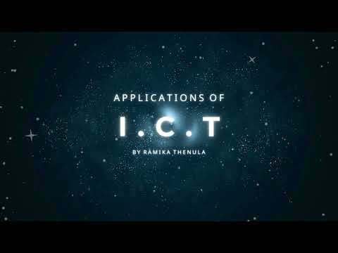 Applications of ICT: A Brief Introduction