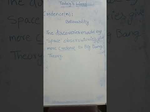 Credence | English Vocabulary |