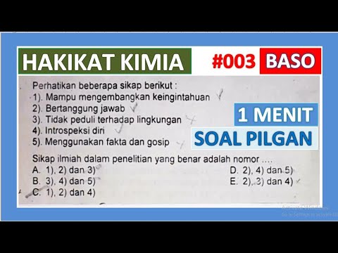HAKIKAT KIMIA | 003 | menentukan sikap ilmiah dalam penelitian #shorts kimia kelas 10