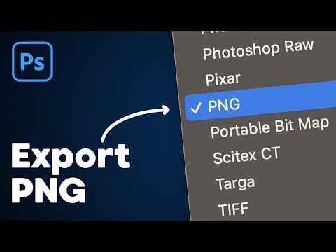 How to Save a PNG in Photoshop