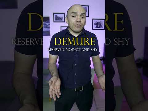 Demure-What does it mean? #learnenglish #learnenglishvocab