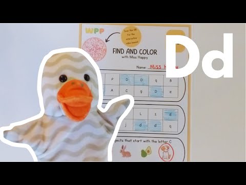 Letter D Alphabet Lesson for Preschool and Kindergarten | Letter Identification | Beginning Sounds