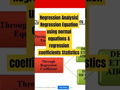 Regression Analysis| Regression Equation using normal equations & regression coefficients Statistics