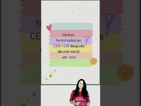 Free Spanish Course: Irregular Verbs Ending in -cer & -cir | Present Tense #shorts