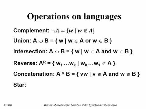 Closure Properties and Nondeterministic Finite Automata – CSCI 272 ...