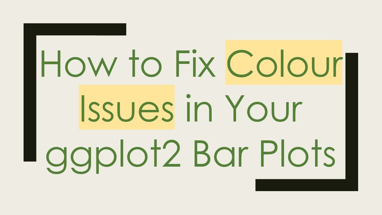 How to Fix Colour Issues in Your ggplot2 Bar Plots