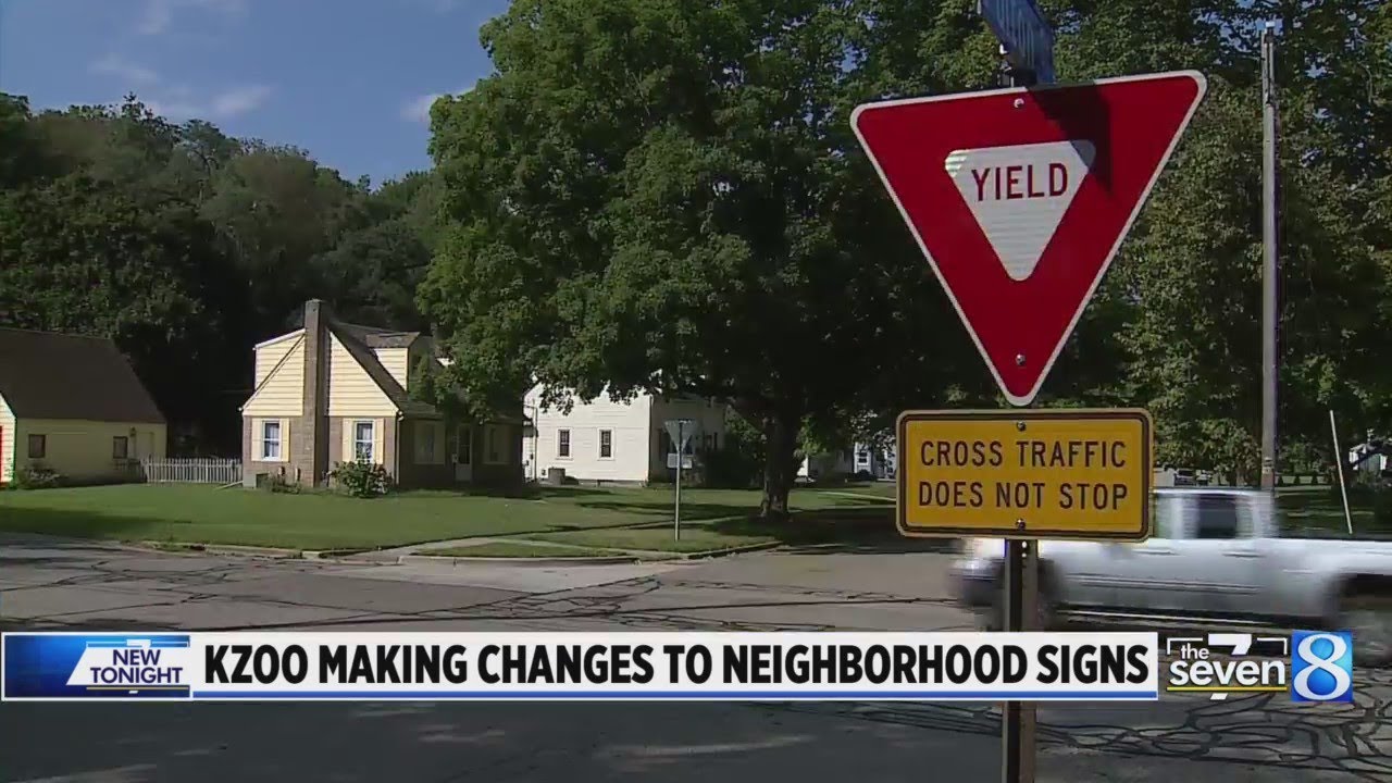 Kalamazoo replacing neighborhood yield signs with stop signs