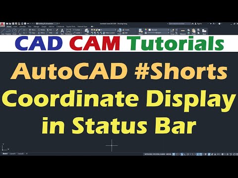 How to Display Coordinates in AutoCAD | #Shorts