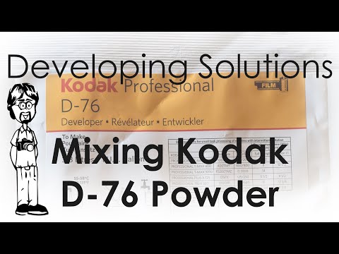 Mixing Kodak D-76 Powder into Stock Solution | Developing Solutions
