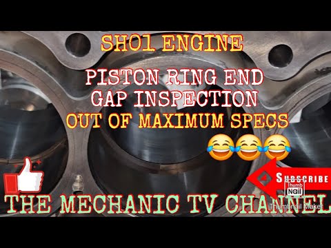 PISTON RING END GAP CLEARANCE INSPECTION GUIDE SH ENGINE