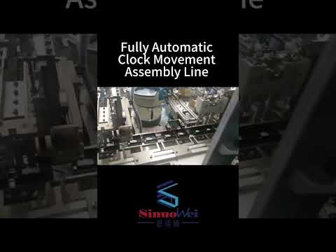 Automatic Clock Movement Assembly Line #machine #automatic #factory #youtubeshorts